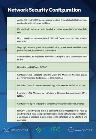 Windows Server Security Hardening | Nexsys | PDF