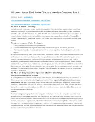 Windows sever 2008 | PDF