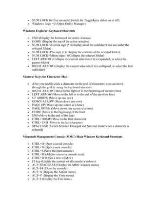 Windows shortcut keys | PDF