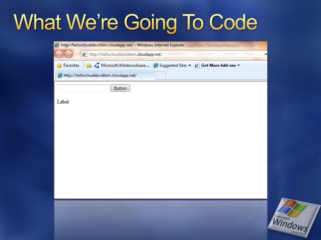 Windows Sql Azure Cloud Computing Platform Ppt