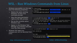 WSL - Windows SubSytem For Linux | PPTX