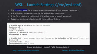 WSL - Windows SubSytem For Linux | PPTX