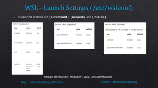 WSL - Windows SubSytem For Linux | PPTX