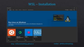 WSL - Windows SubSytem For Linux | PPTX