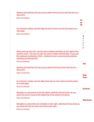 Windows system key combinations | PDF
