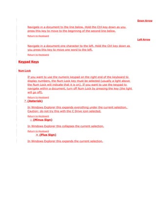 Windows system key combinations | PDF