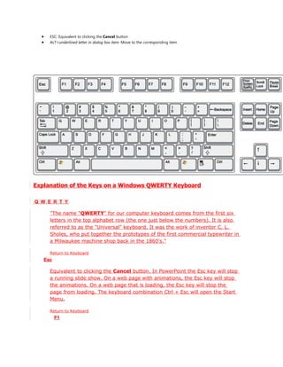 Windows system key combinations | PDF