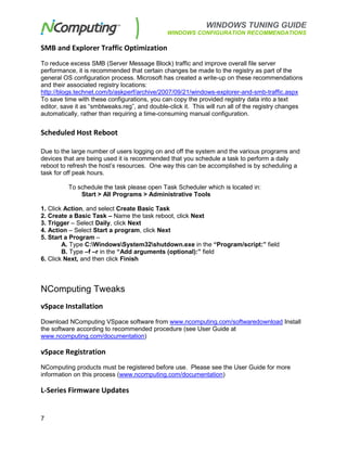 Windows tuning guide_for_vspace | PDF