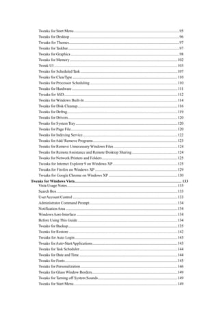 Windowstweaksguide updated | PDF