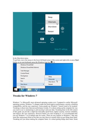 Windowstweaksguide updated | PDF