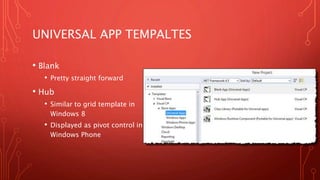 Windows Universal Apps | PPTX