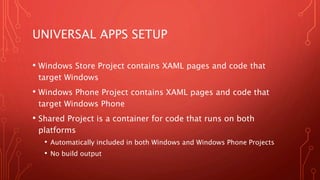 Windows Universal Apps | PPTX