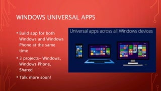 Windows Universal Apps | PPTX