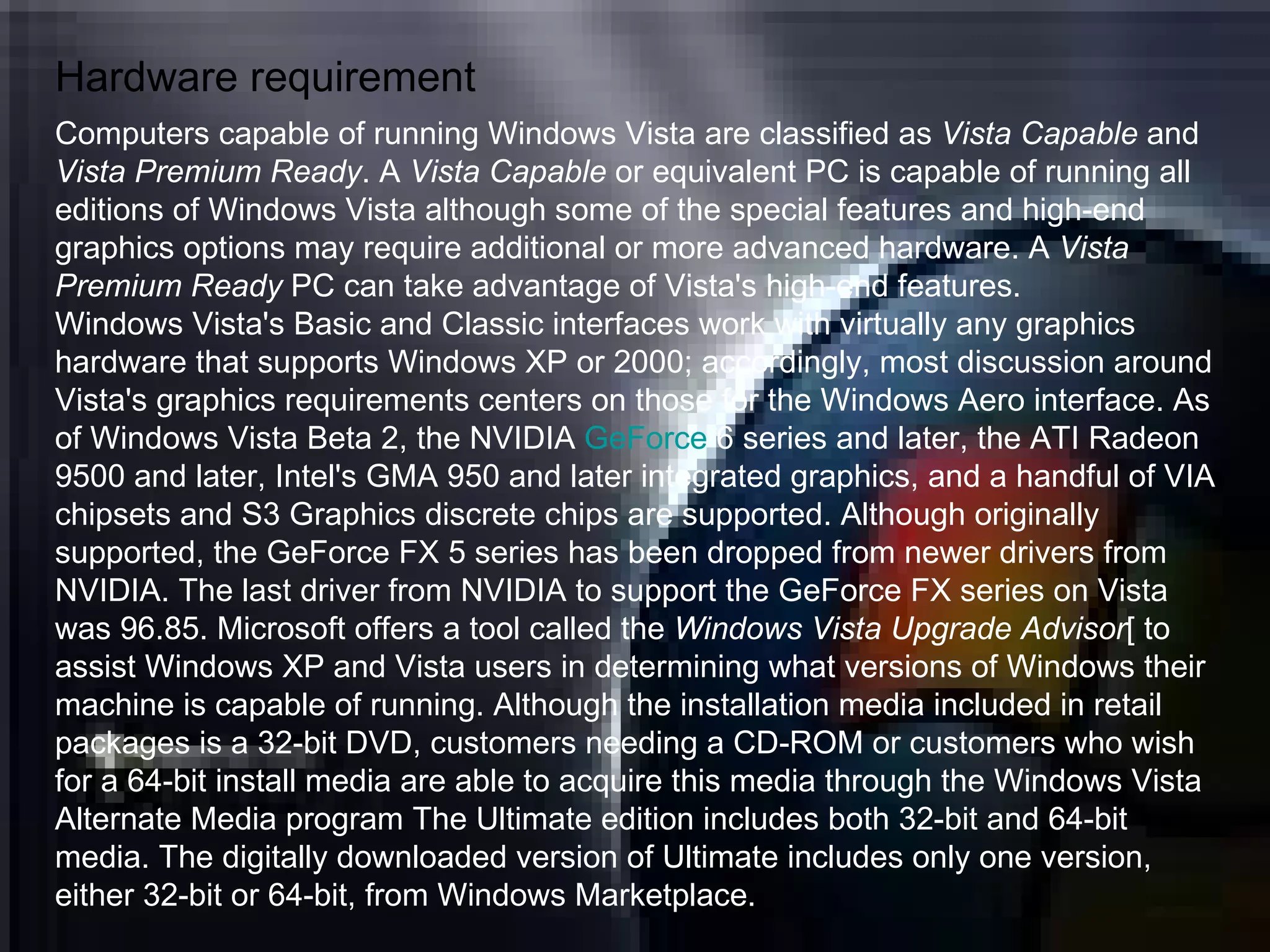 Windows Vista | PPT