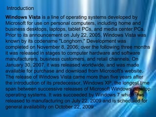 Windows Vista | PPT