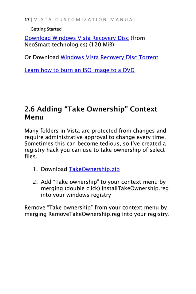 Windows Vista Tricks | PDF