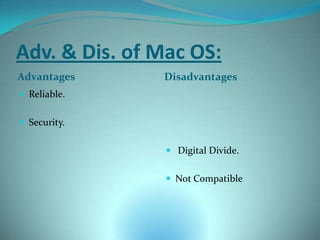 Windows vs mac os | PPSX