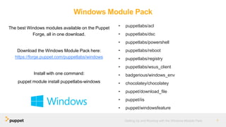 Getting Up and Running with the Windows Module Pack | PPT