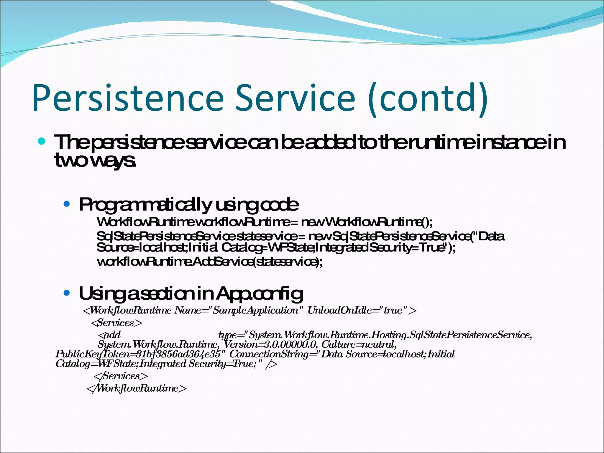 Windows Workflow Foundation | PPT