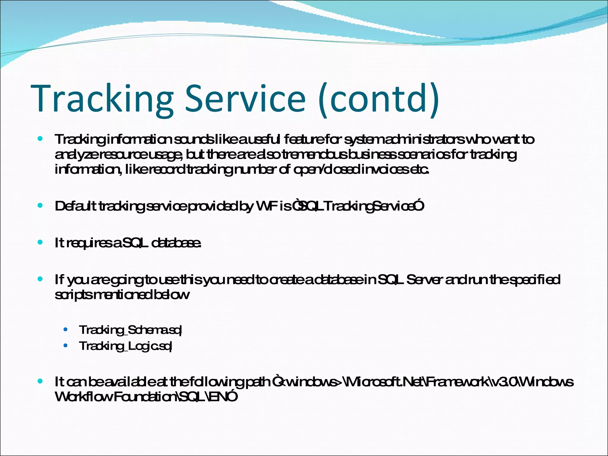 Windows Workflow Foundation | PPT