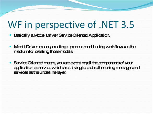 Windows Workflow Foundation Ppt