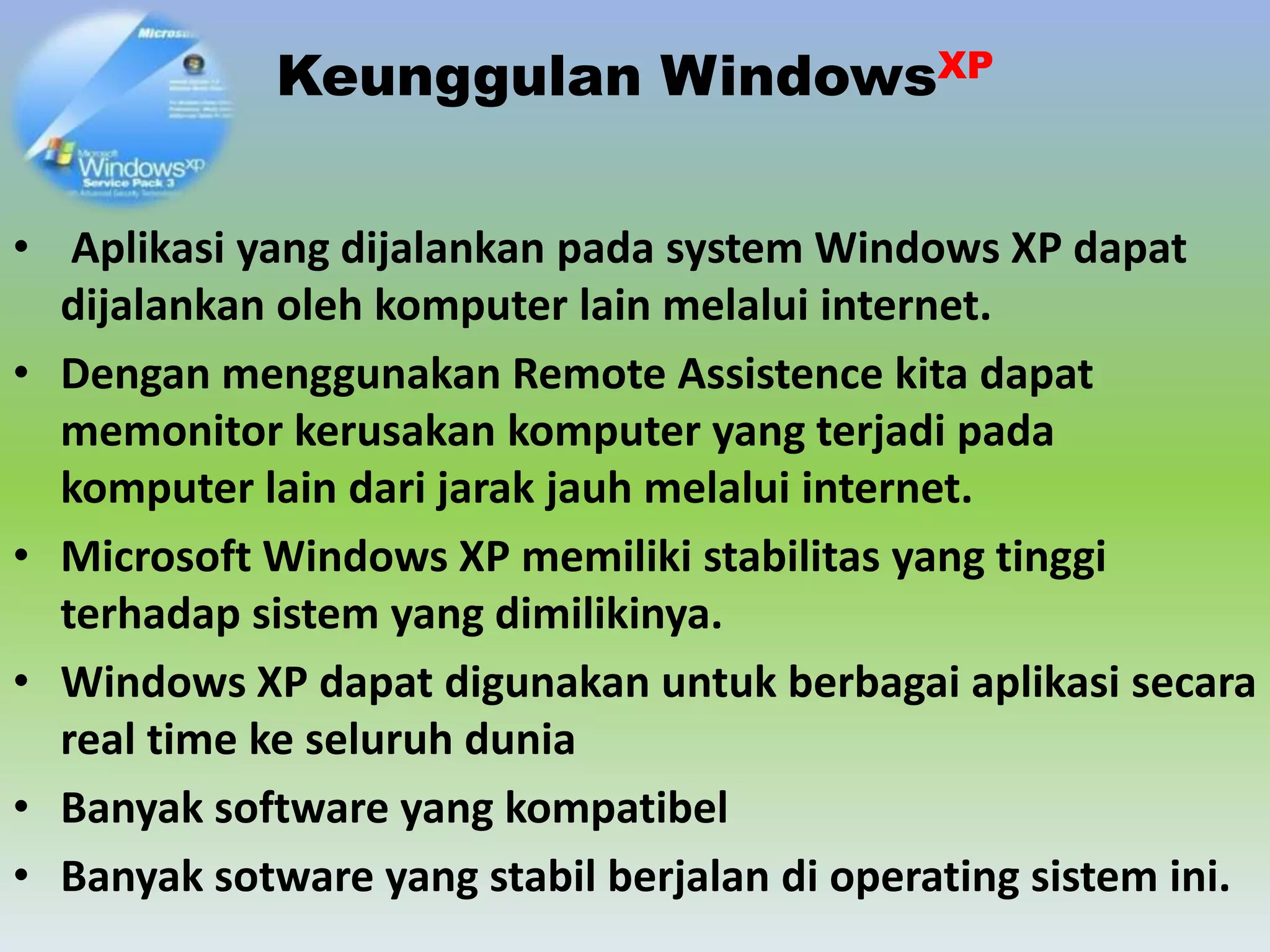 PPT Windows XP (Operating System) | PPTX