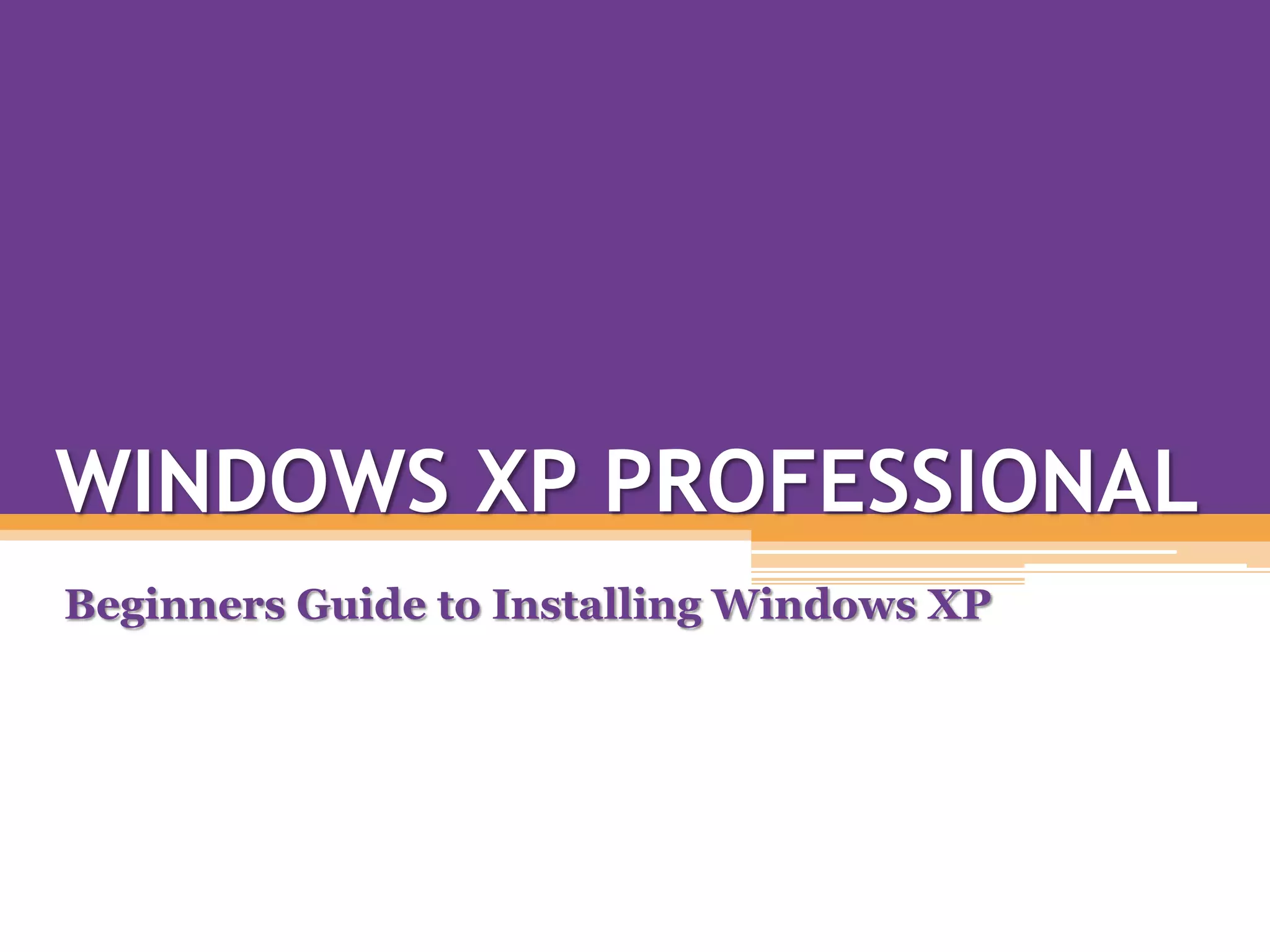 Windows XP | PPT