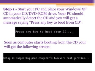 Windows XP | PPTX | Operating Systems | Computer Software and Applications