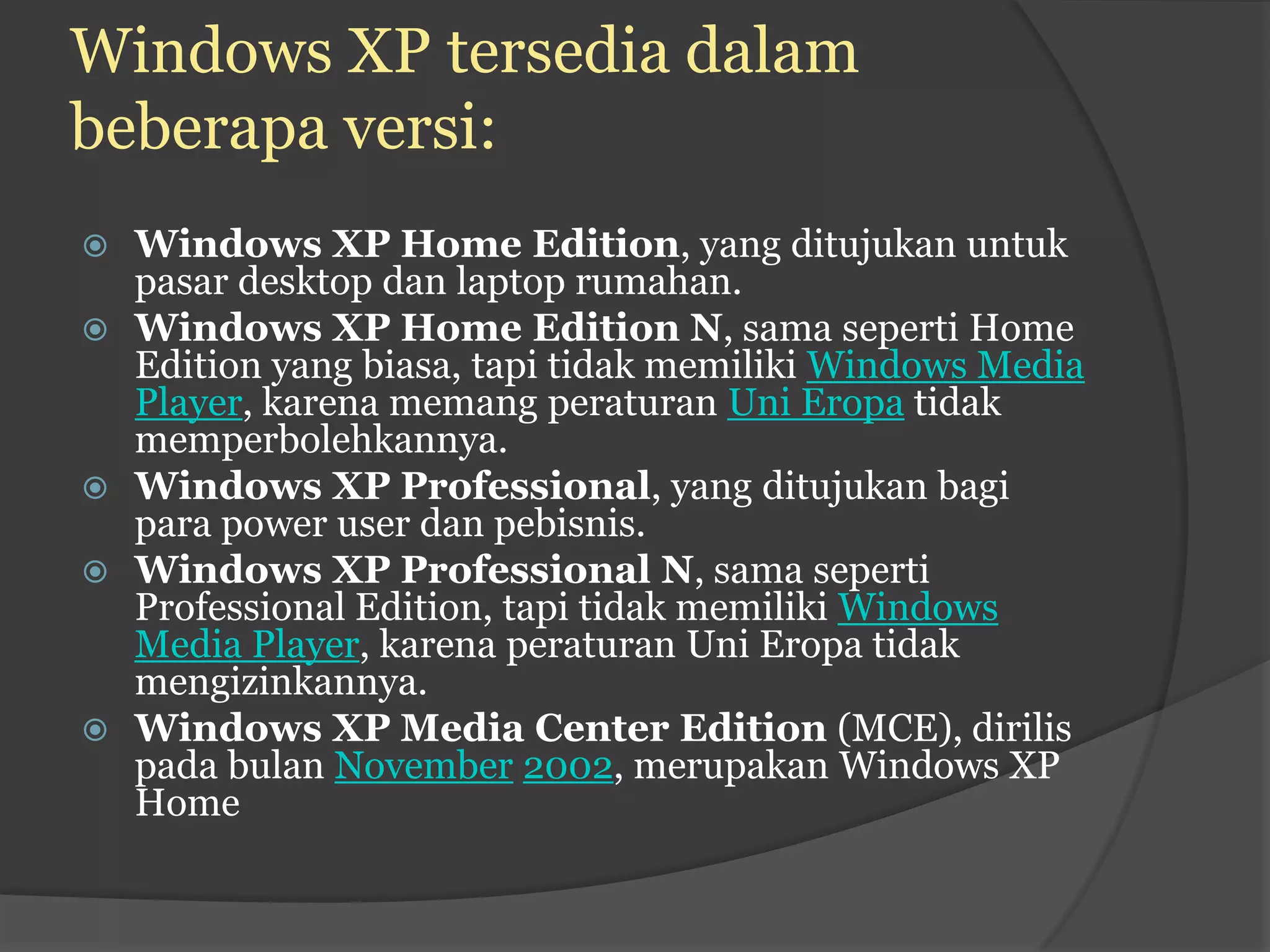 Windows XP | PPT