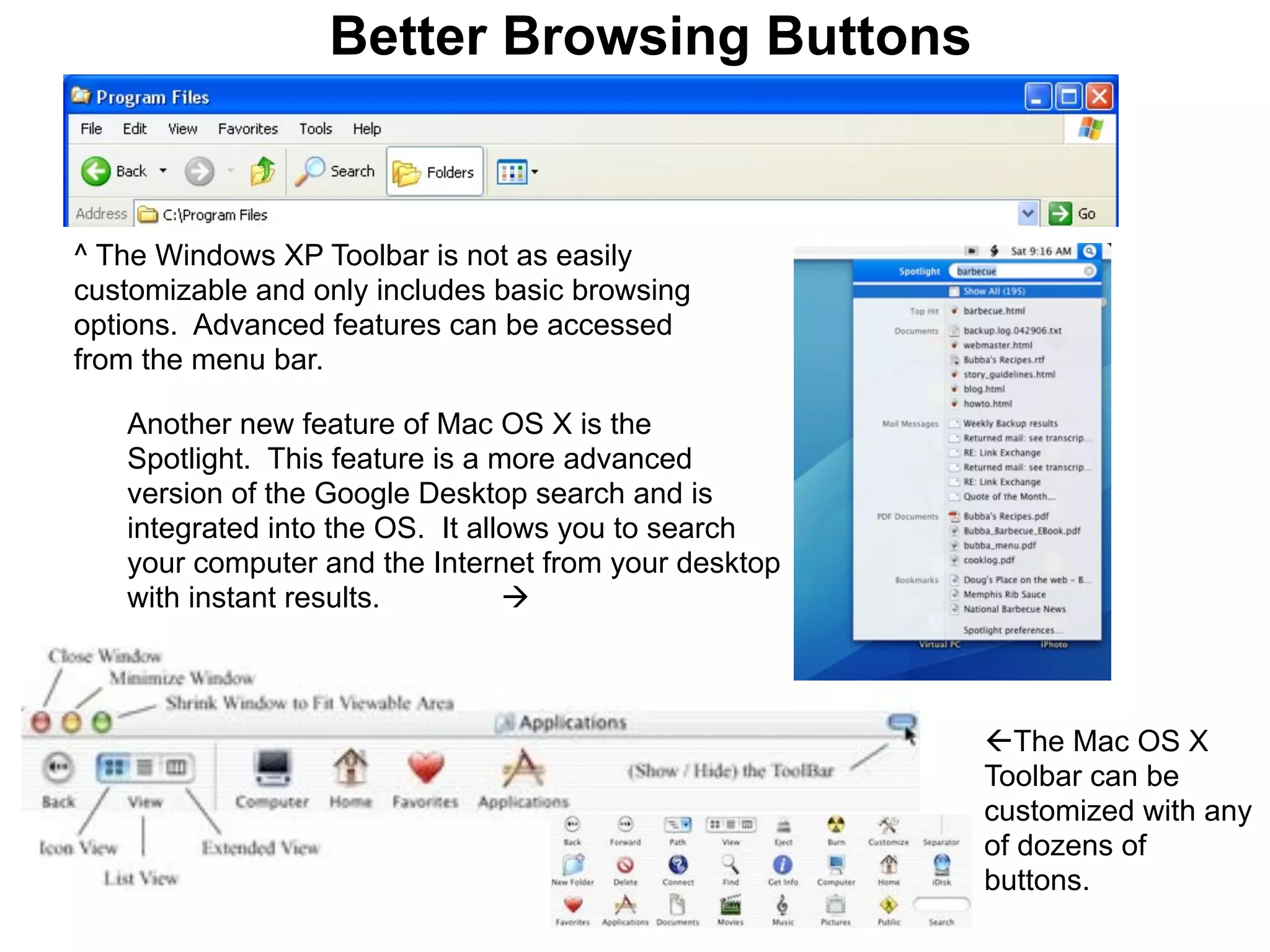 Windows Xp And Mac Os X | PPT