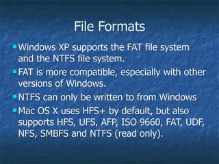 Windows Xp And Mac Os X | PPT