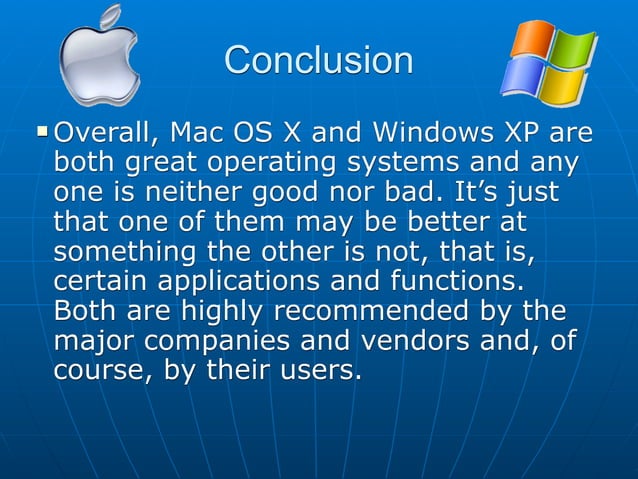 Windows Xp And Mac Os X | PPT