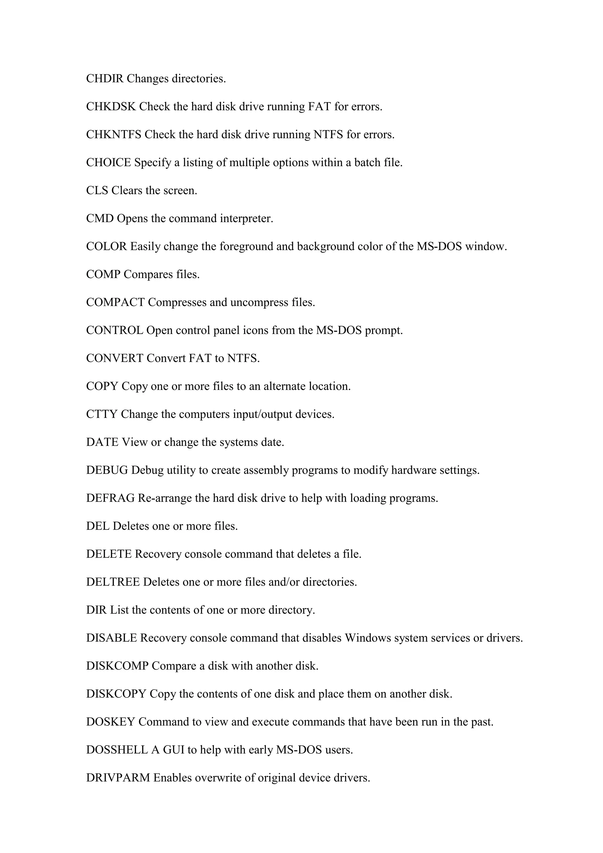 Windows Xp Command Prompt | PDF