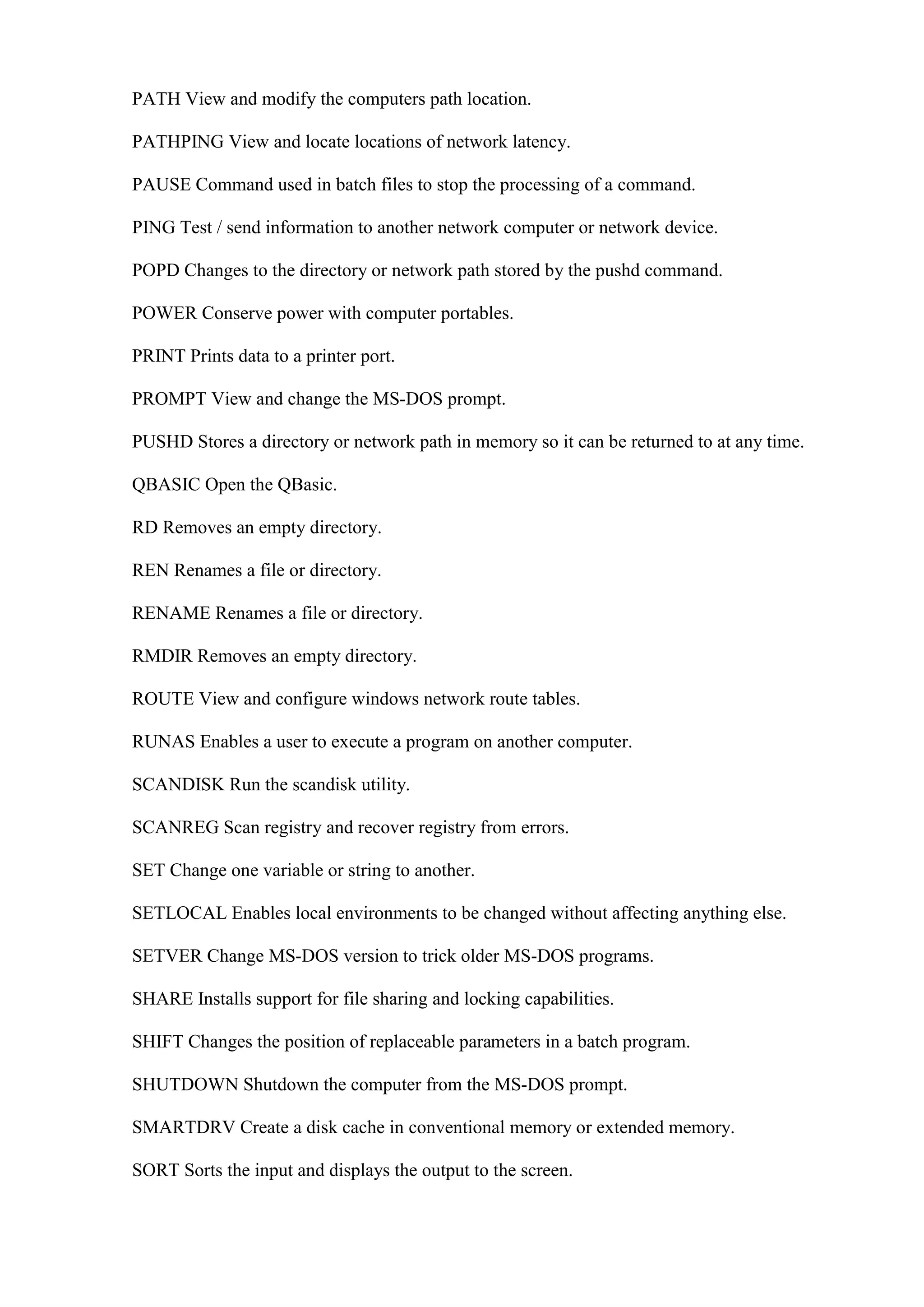 Windows Xp Command Prompt | PDF