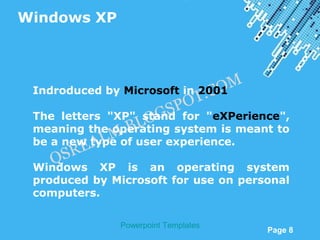 Windows XP concepts | PPT