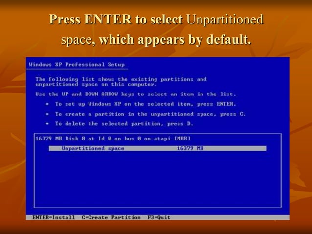Windows xp install | PPTX