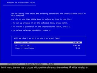Windows xp installation | PPT