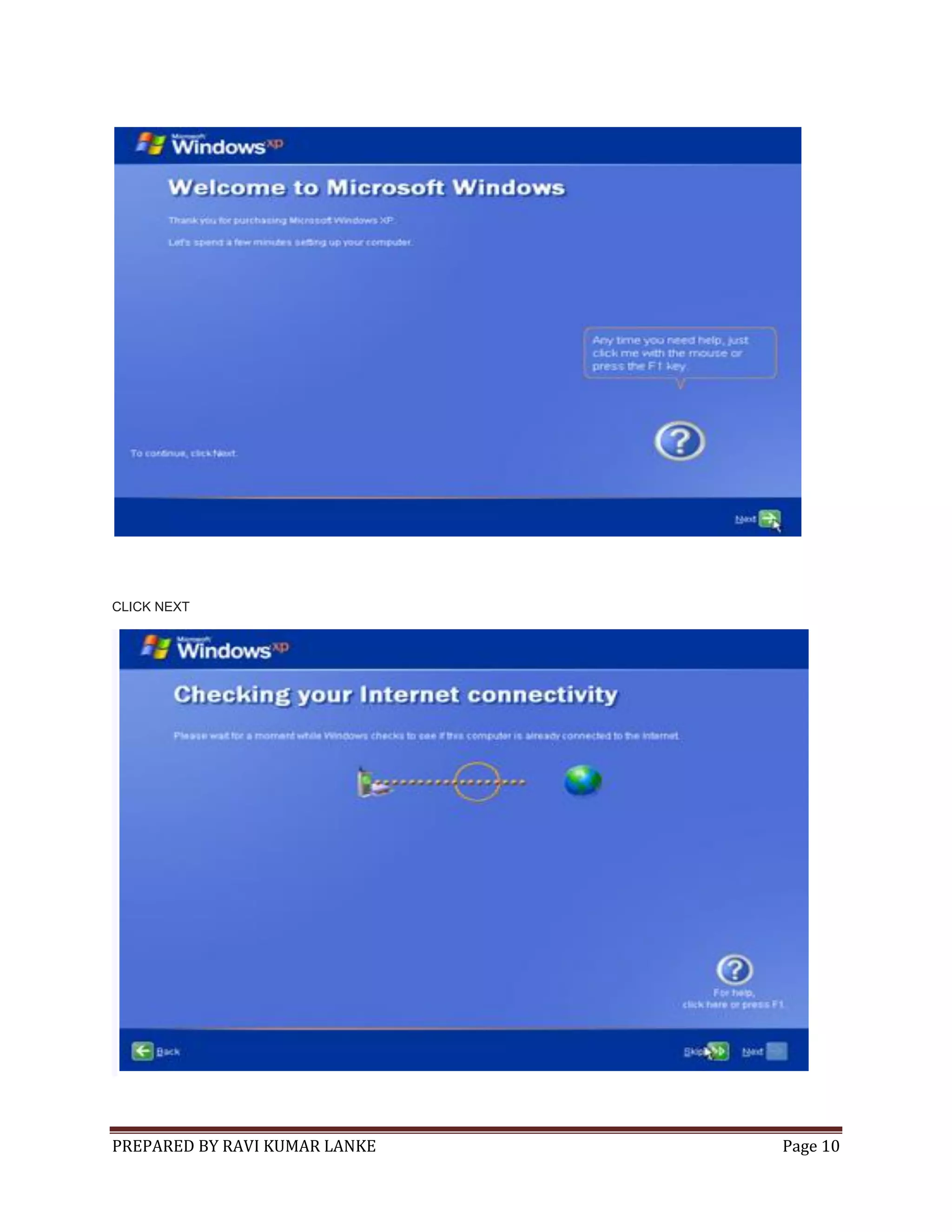 Windows xp installation | PDF