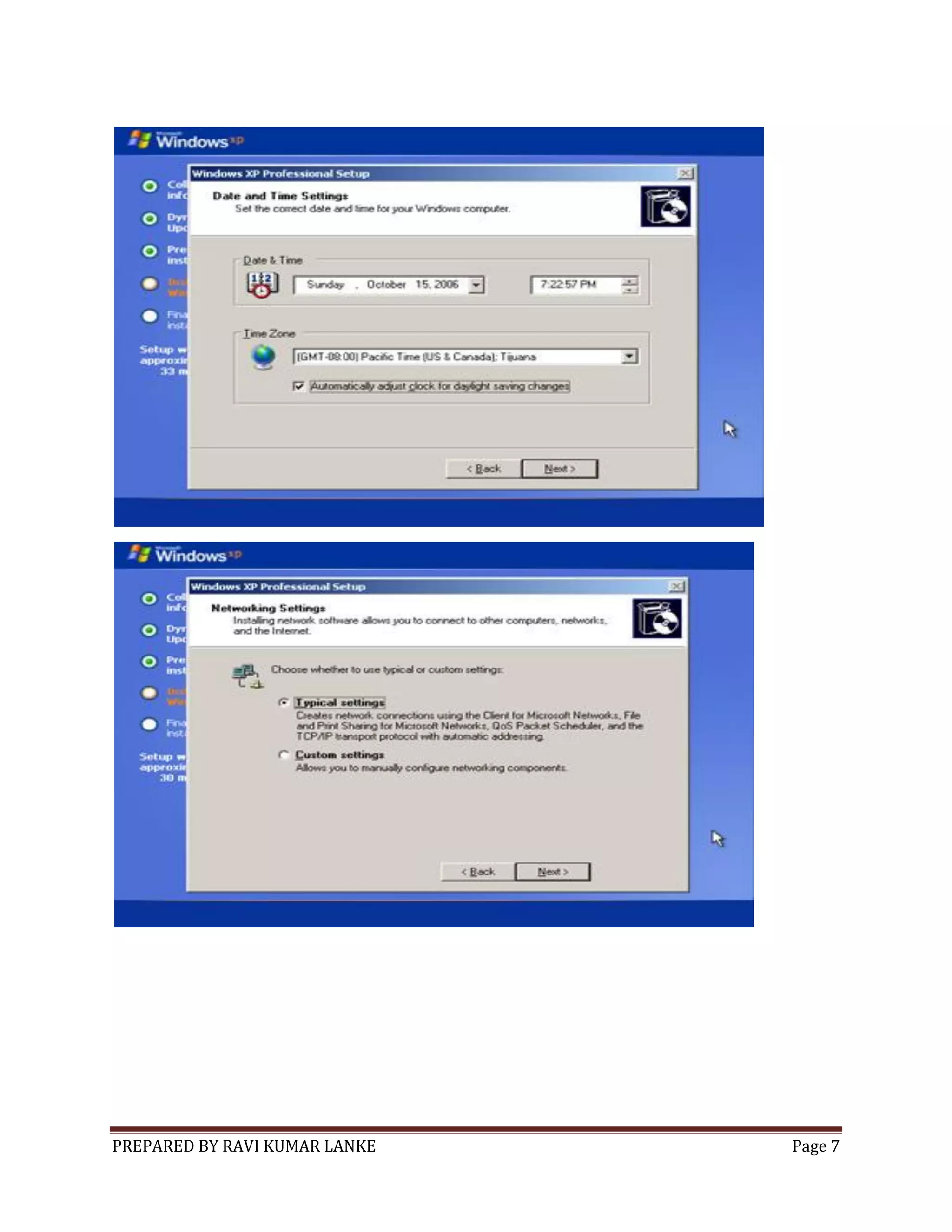 Windows xp installation | PDF