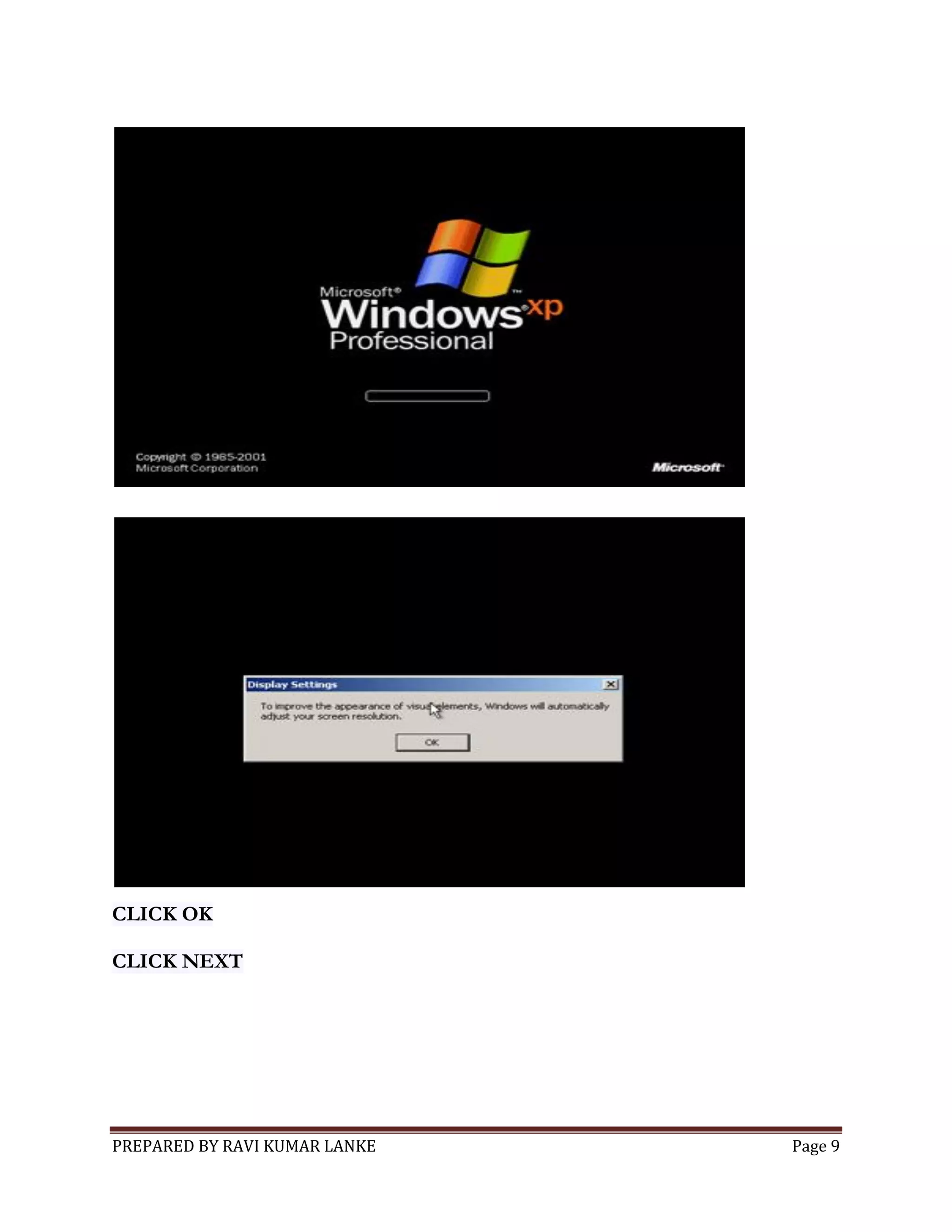 Windows xp installation | PDF