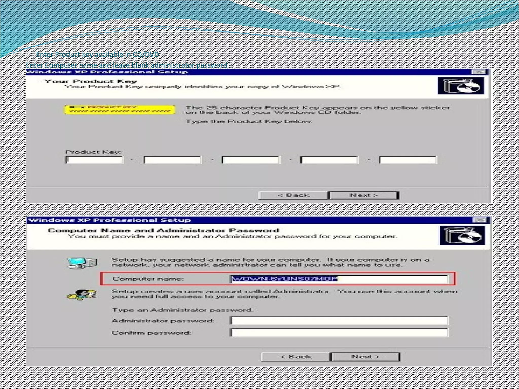 Windows xp installation | PPS