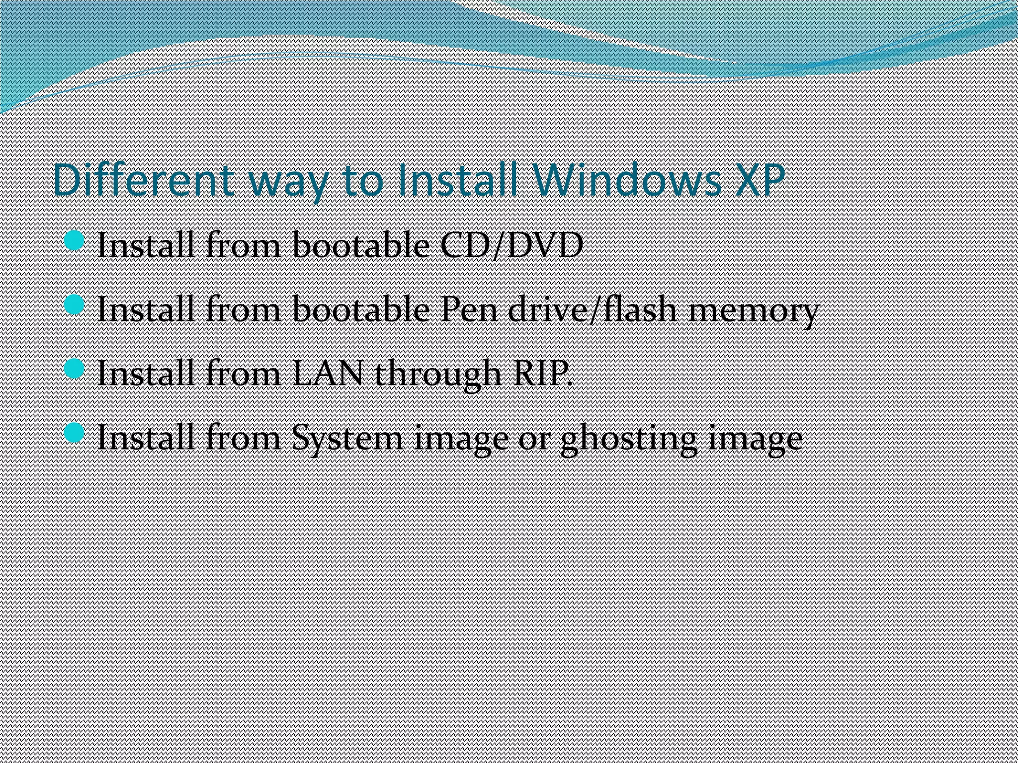 Windows Xp Installation Pps
