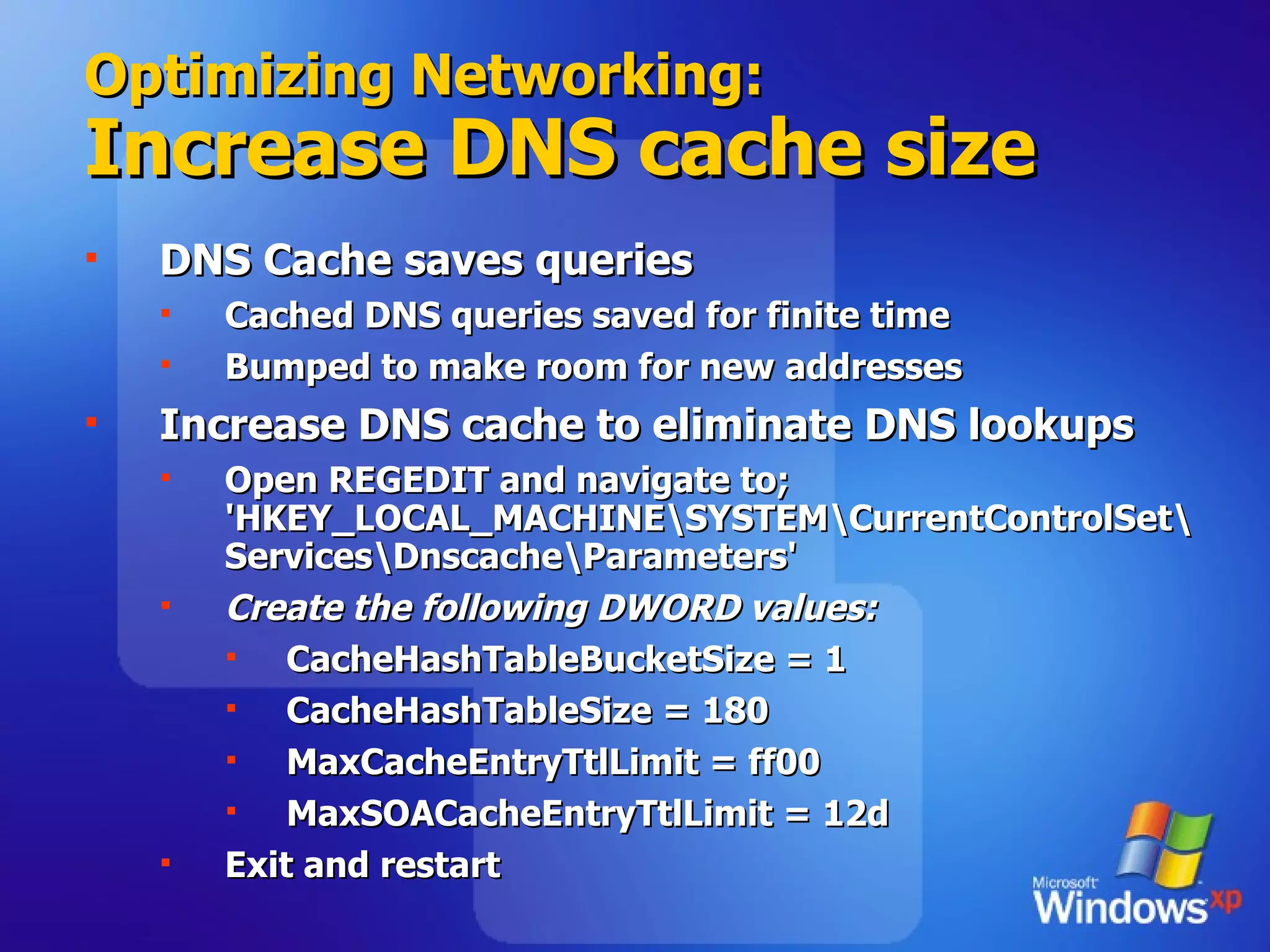 Windows Xp Optimization | PPT