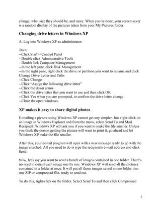 Windows xp presentation | PDF