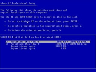 Windows XP Professional Installation | PPTX