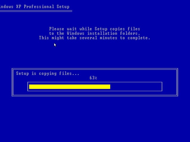 Windows Xp Professional Installation Ppt