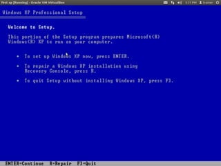 Windows XP Professional Installation | PPTX