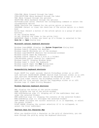 Windows xp run commands and shortcuts | PDF