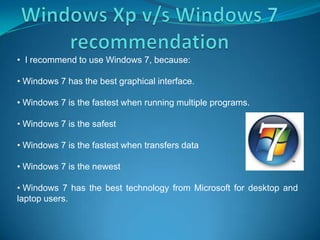 Windows xp vs_seven | PPTX